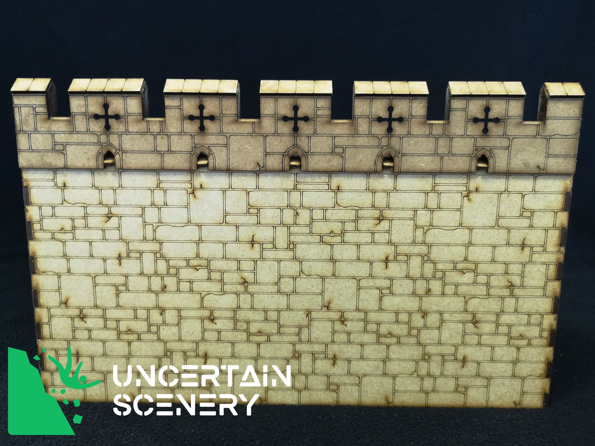 Castle Wall Section (12", 304mm) – Uncertain Scenery