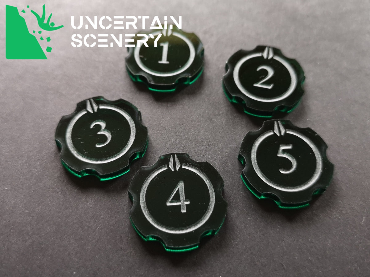 Encounter Tokens (5 humanoid - 25mm) – Uncertain Scenery