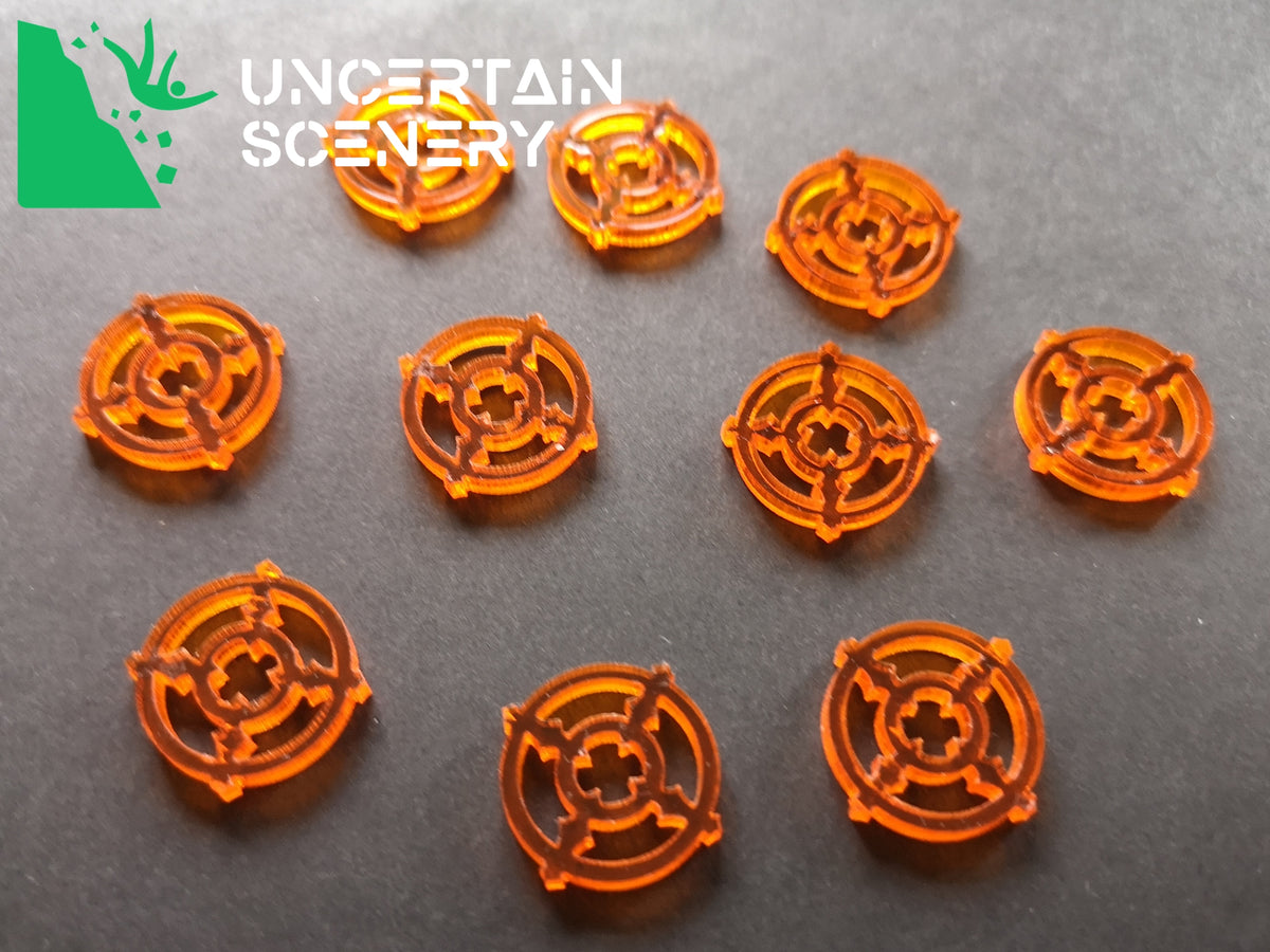 Target Marking Tokens (set of 10) – Uncertain Scenery