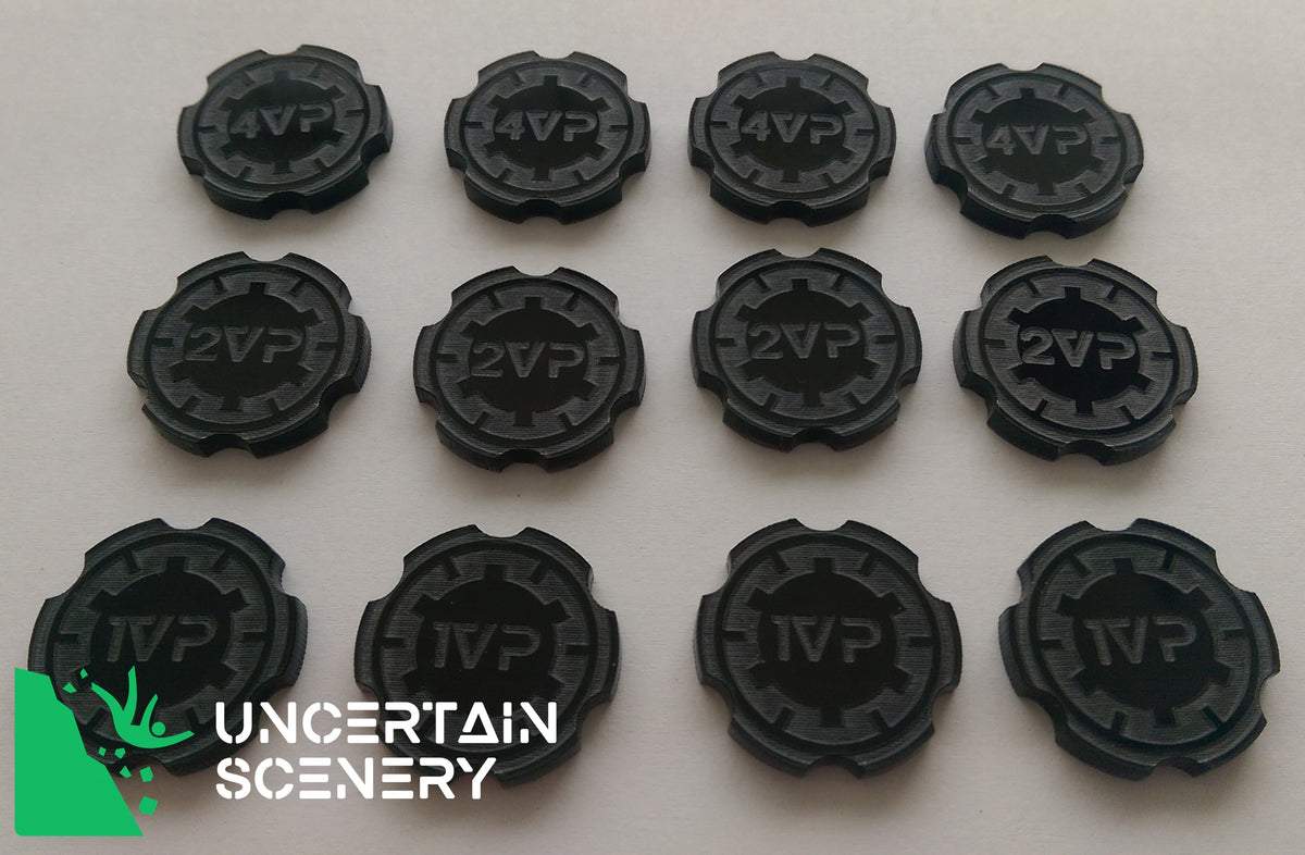 Victory Point Tokens (set of 12) – Uncertain Scenery